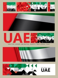 Abstract UAE Flag, United Arab Emirates Backgrounds (Vector Art) - OurGFX